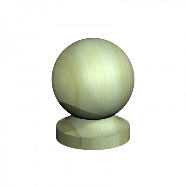 Ball Top Post Cap Green Treated - Kudos Fencing Supplies